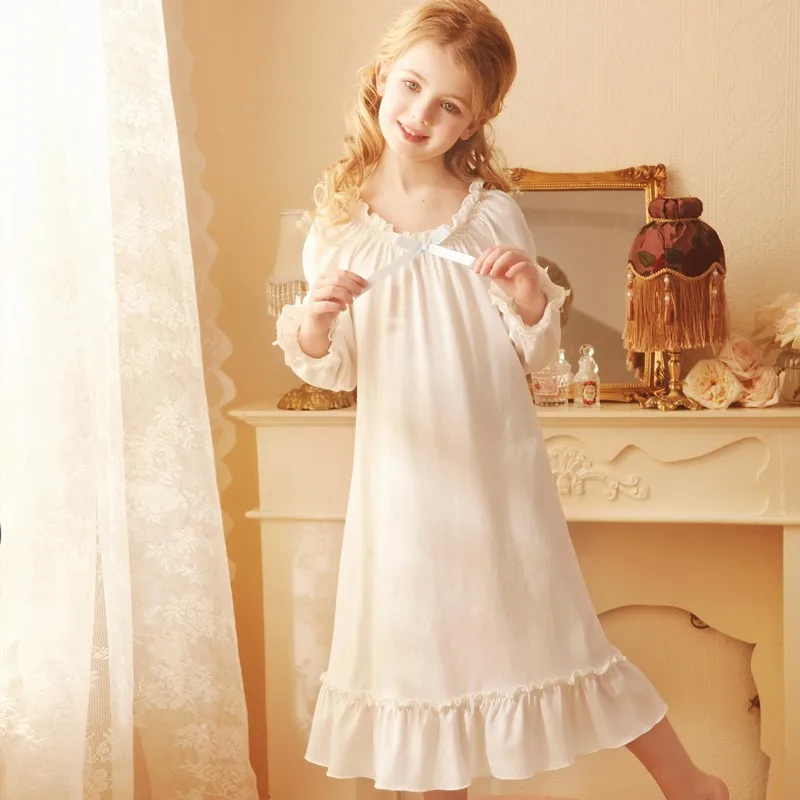 White Nightgowns For Little Girls