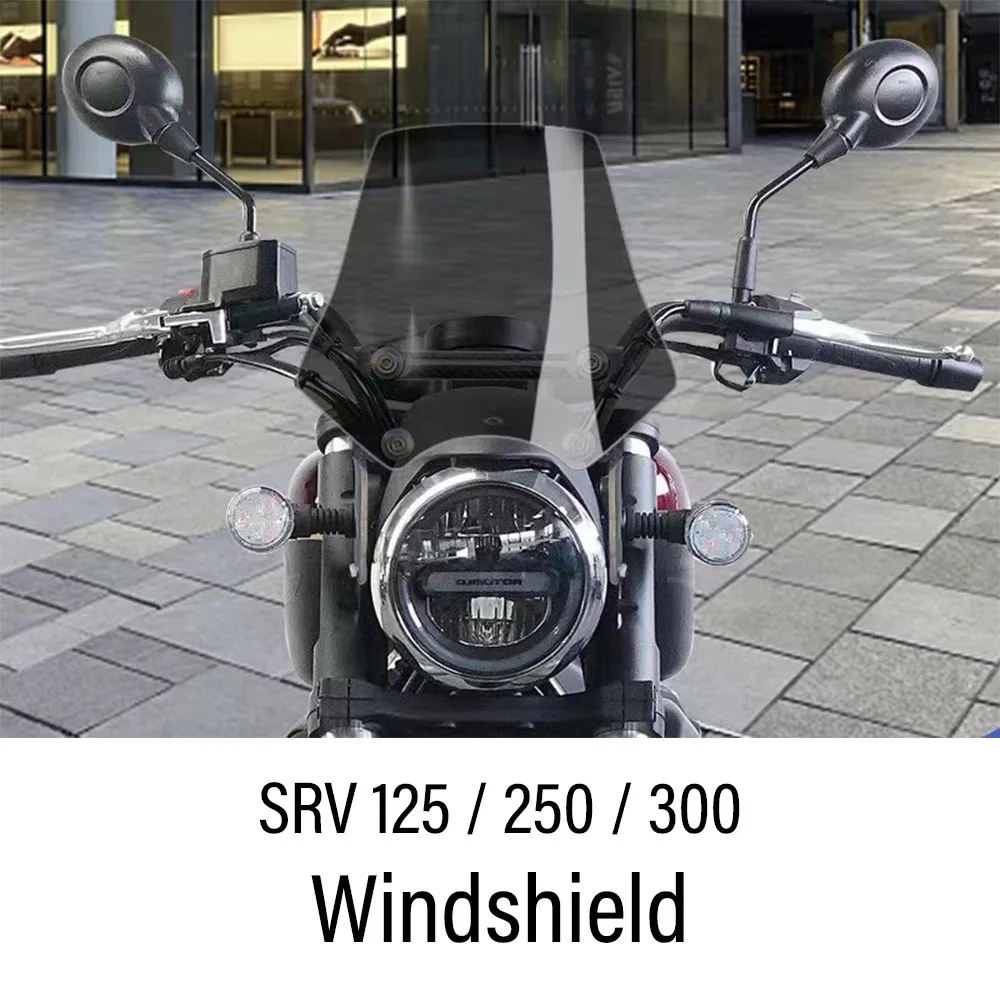 New-For-QJMOTO-SRV300-Accessories-Windshield-Sports-Windscreen-Wind ...