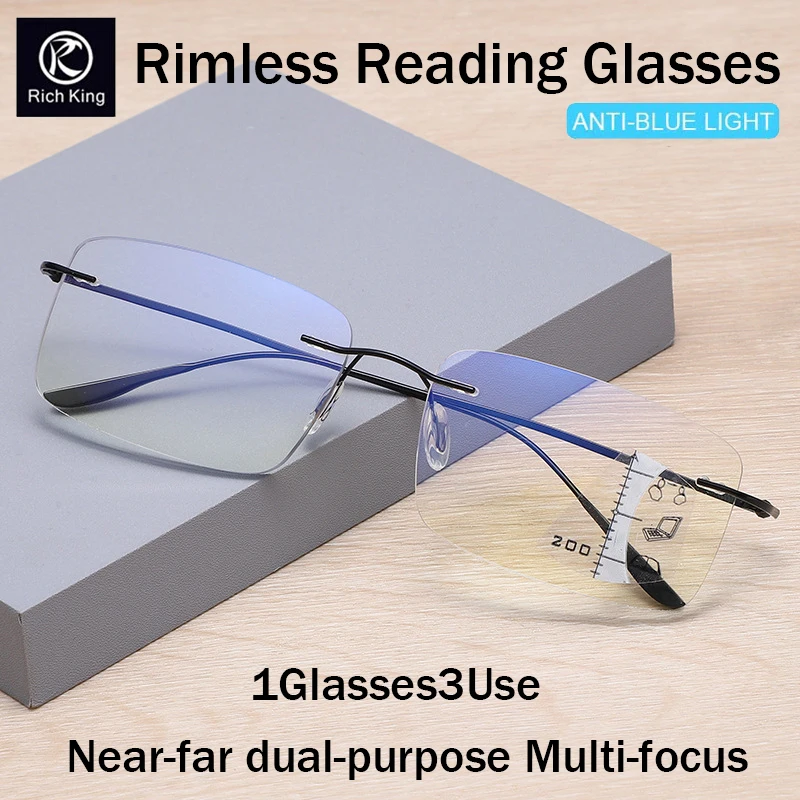 Automatic-zoom-Progressive-Multifocal-Reading-Glasses-Men-Women-Rimless ...