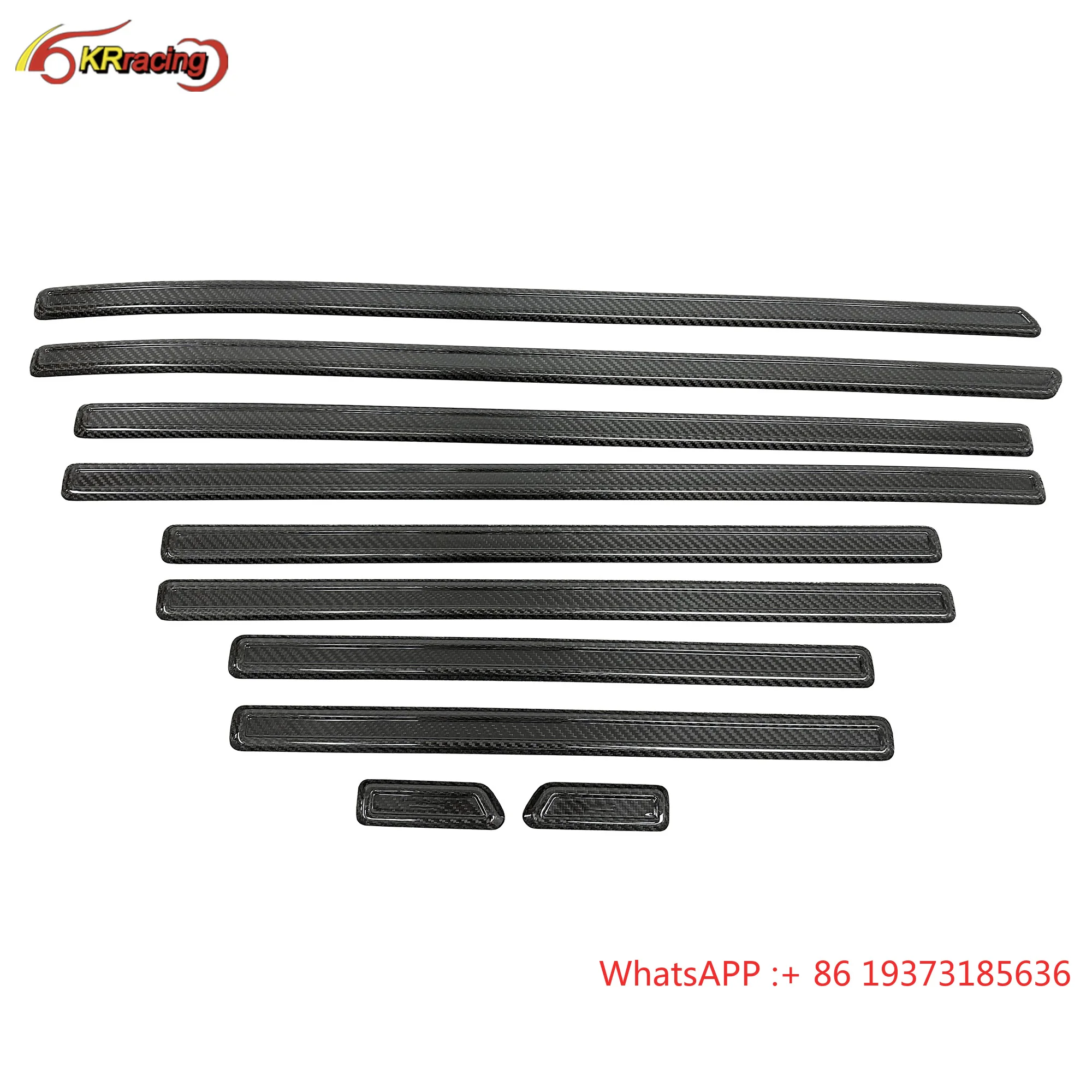 Dry Carbon Fiber Car Side Trims Cover Side Car Accessories for Mercedes ...