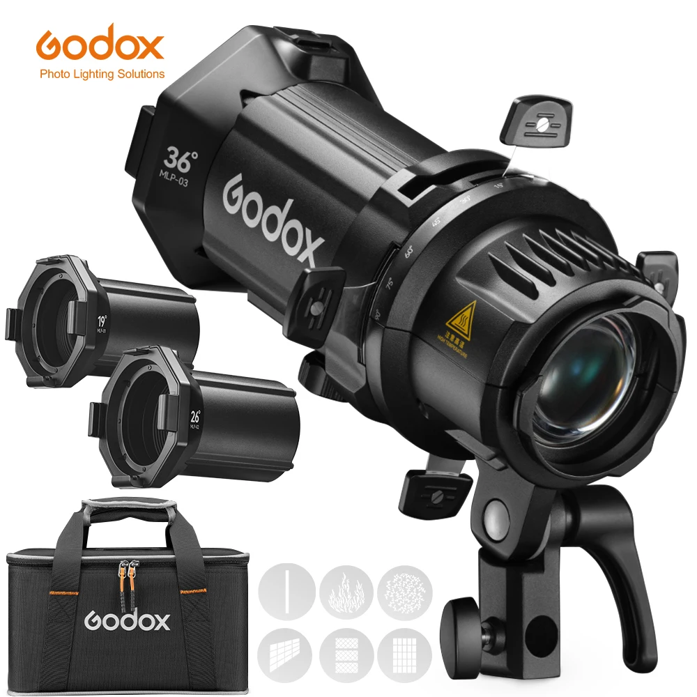 GODOX MLP Spotlight Mount Set 19° / 26° / 36° Lighting Modifiers Godox ...