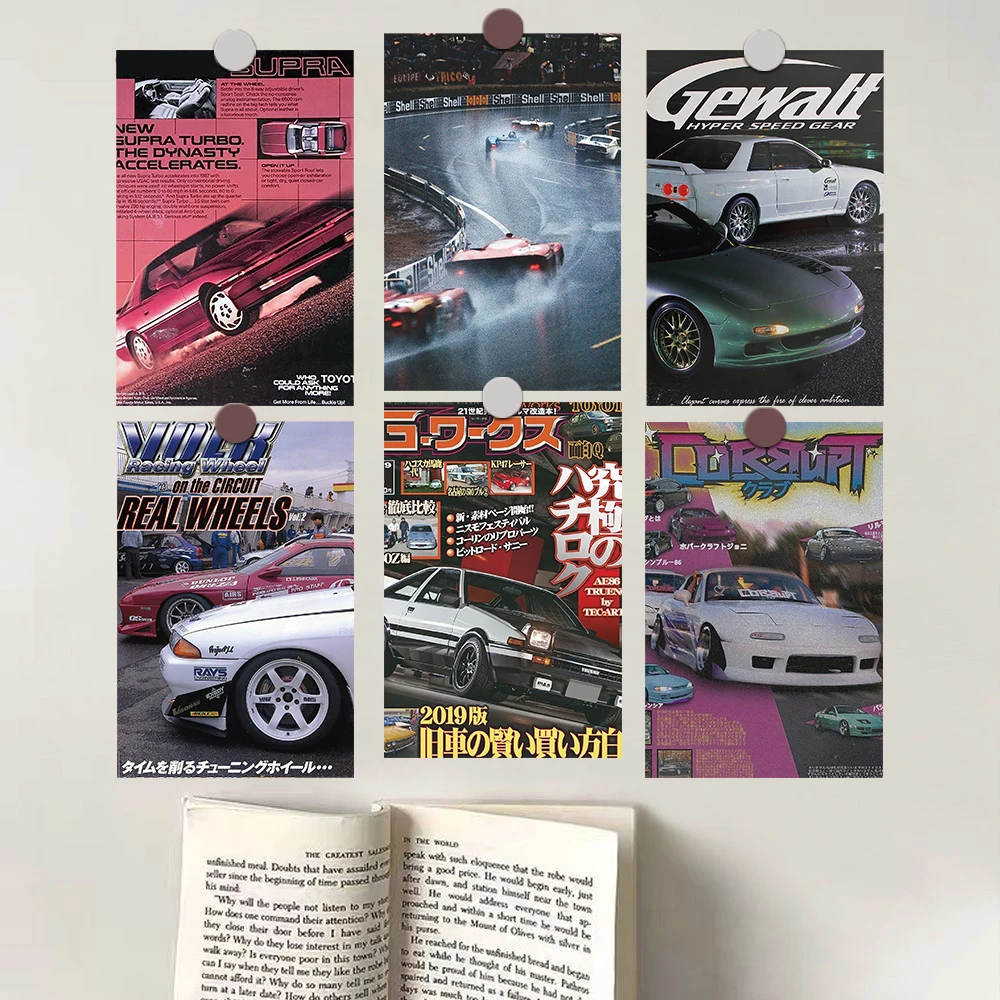 10PCS-10-15CM-JDM-Car-Retrofit-Racing-Japanese-Posters-Wall-Stickers ...