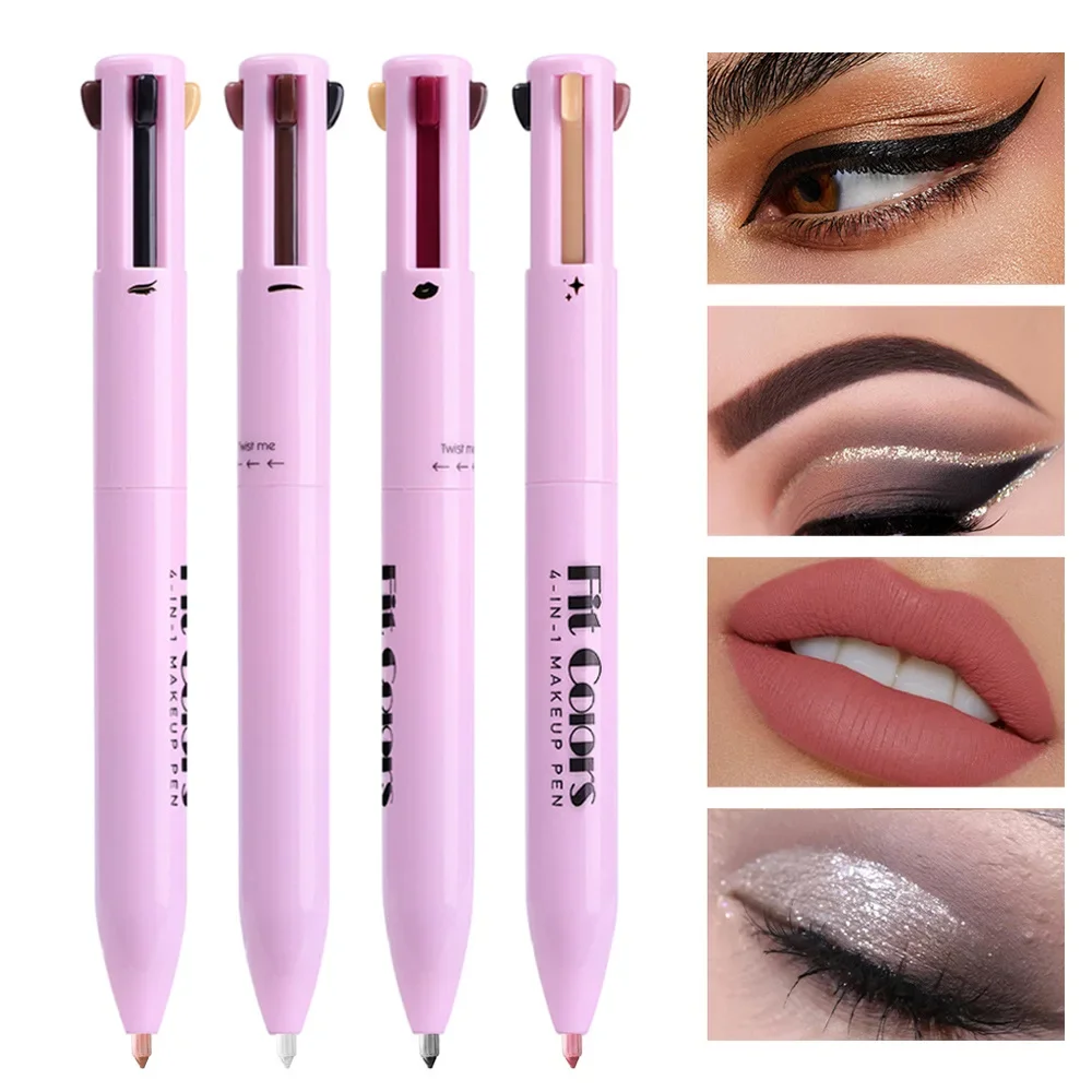 4-in-1 Multi-Function Makeup Pen - Eyeliner Lip Liner Eyebrow Pencil ...