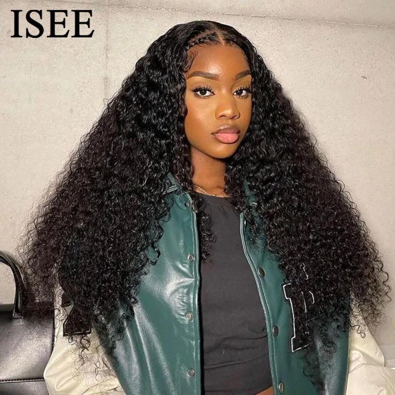 ISEE-Hair-6X4-HD-Water-Wave-Lace-Frontal-Wig-Pre-Bleached-Knots-Curly ...