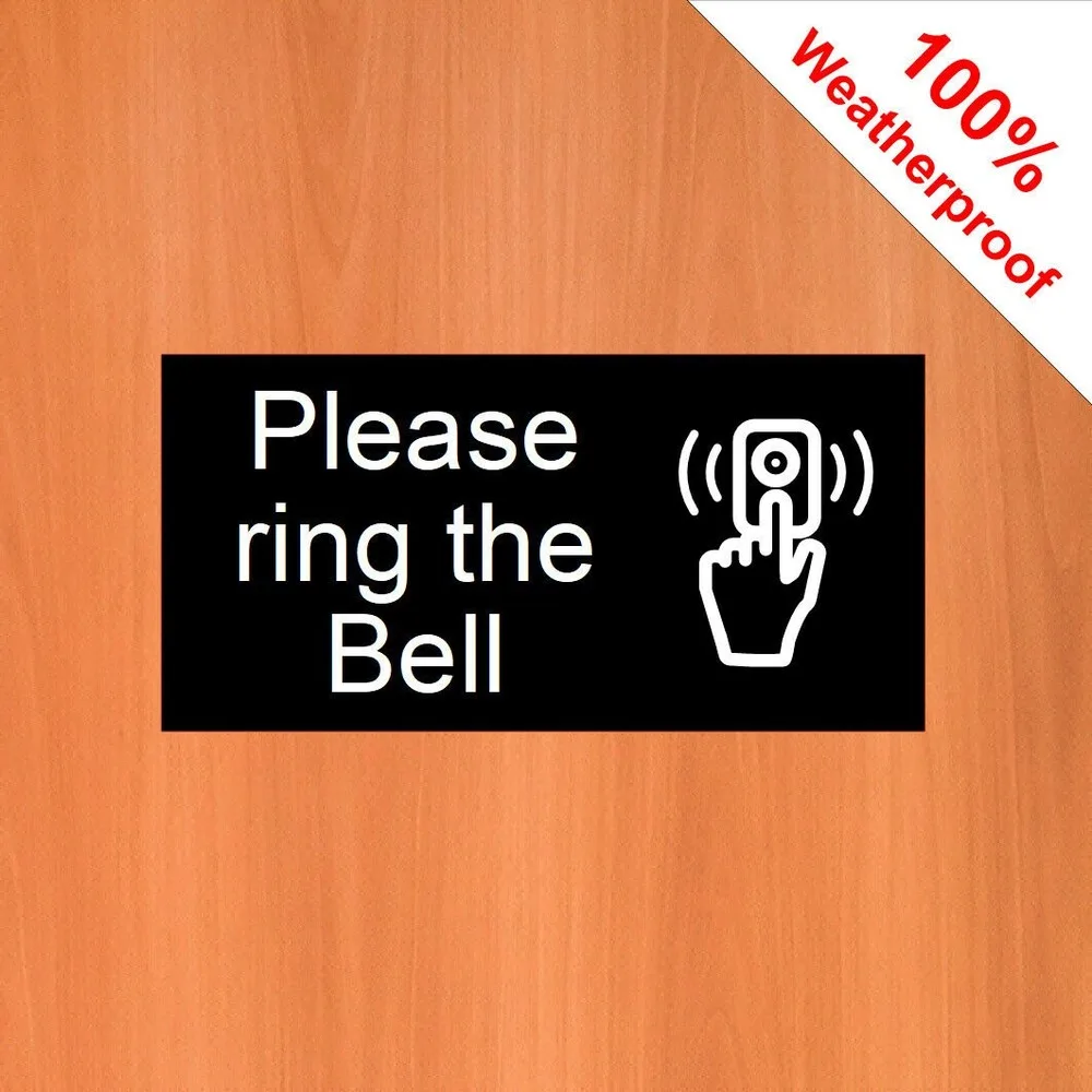 3-X-Please-Ring-The-Bell-Waterproof-100-Bell-and-door-signs-Premium ...