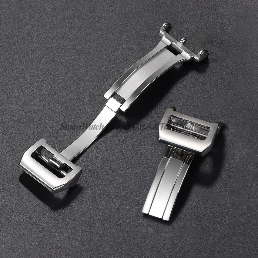 18mm-Watch-Buckle-for-IWC-Pilot-Mark-Portuguese-Stainless-Steel-Folding ...