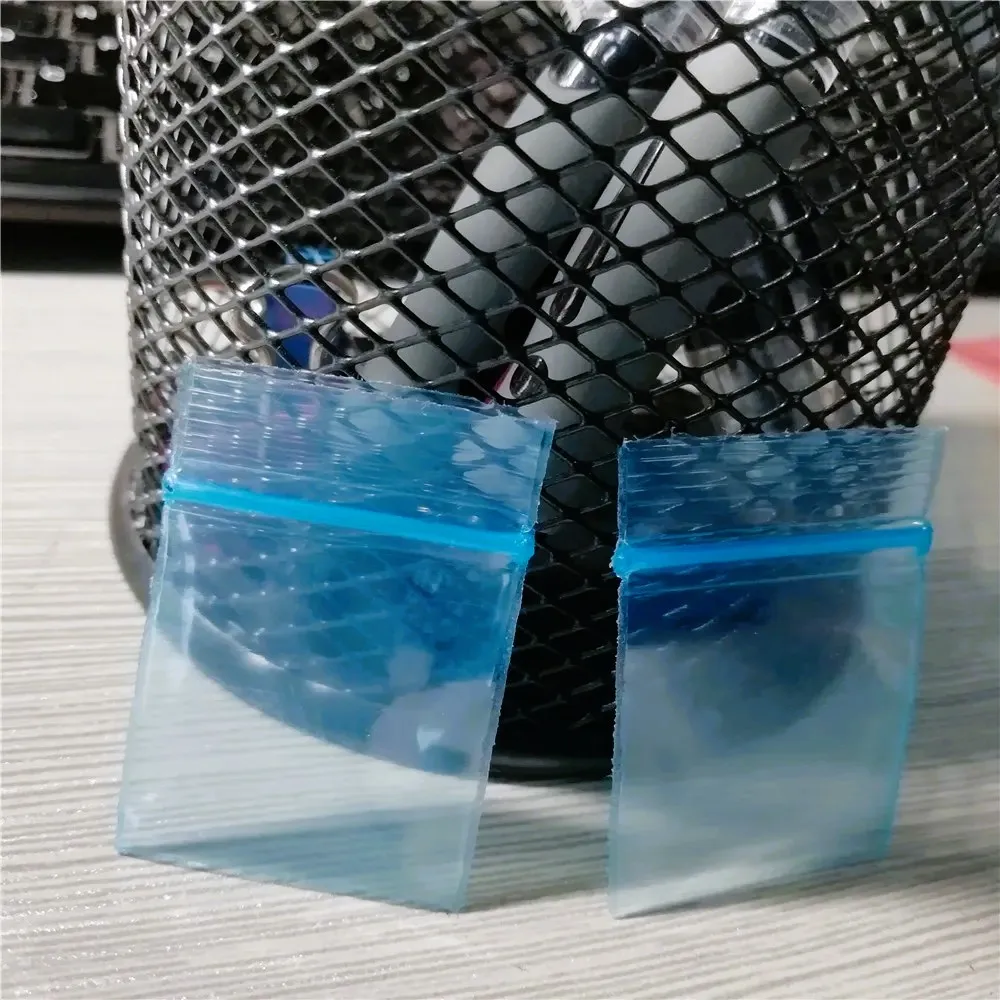 100pcs-Blue-Zip-lock-bag-transparent-Seal-Bag-1x1in-Plastic-Clear ...