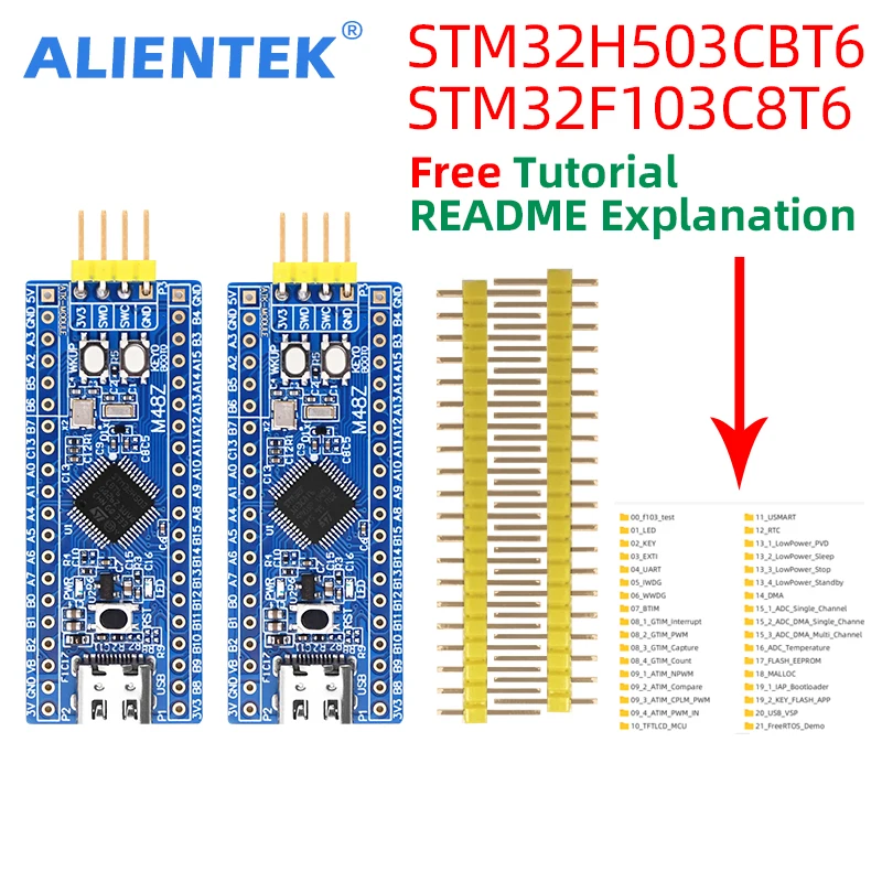 STM32H503CBT6-STM32F103C8T6-ARM-STM32-Minimum-System-Development-Board-English-Tutorial-README ...