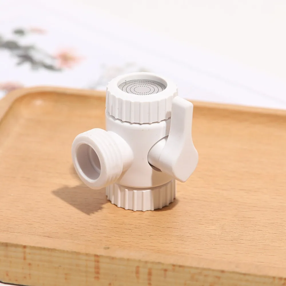 White Plastic Faucet Splitte Valve Diverter Switch Faucet Adapter ...