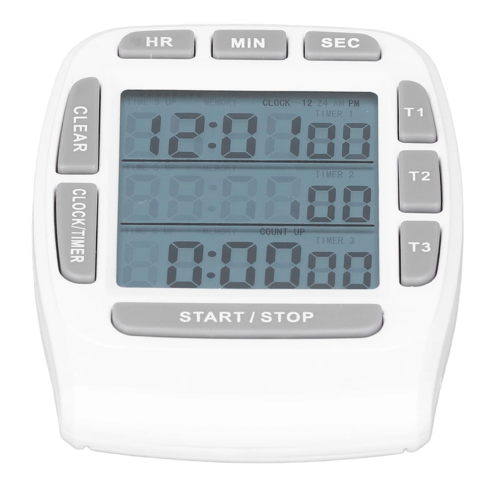 Car Triple Timer Clock with Count Down/Up 99H 59M, 4.4x4.0cm LCD ...