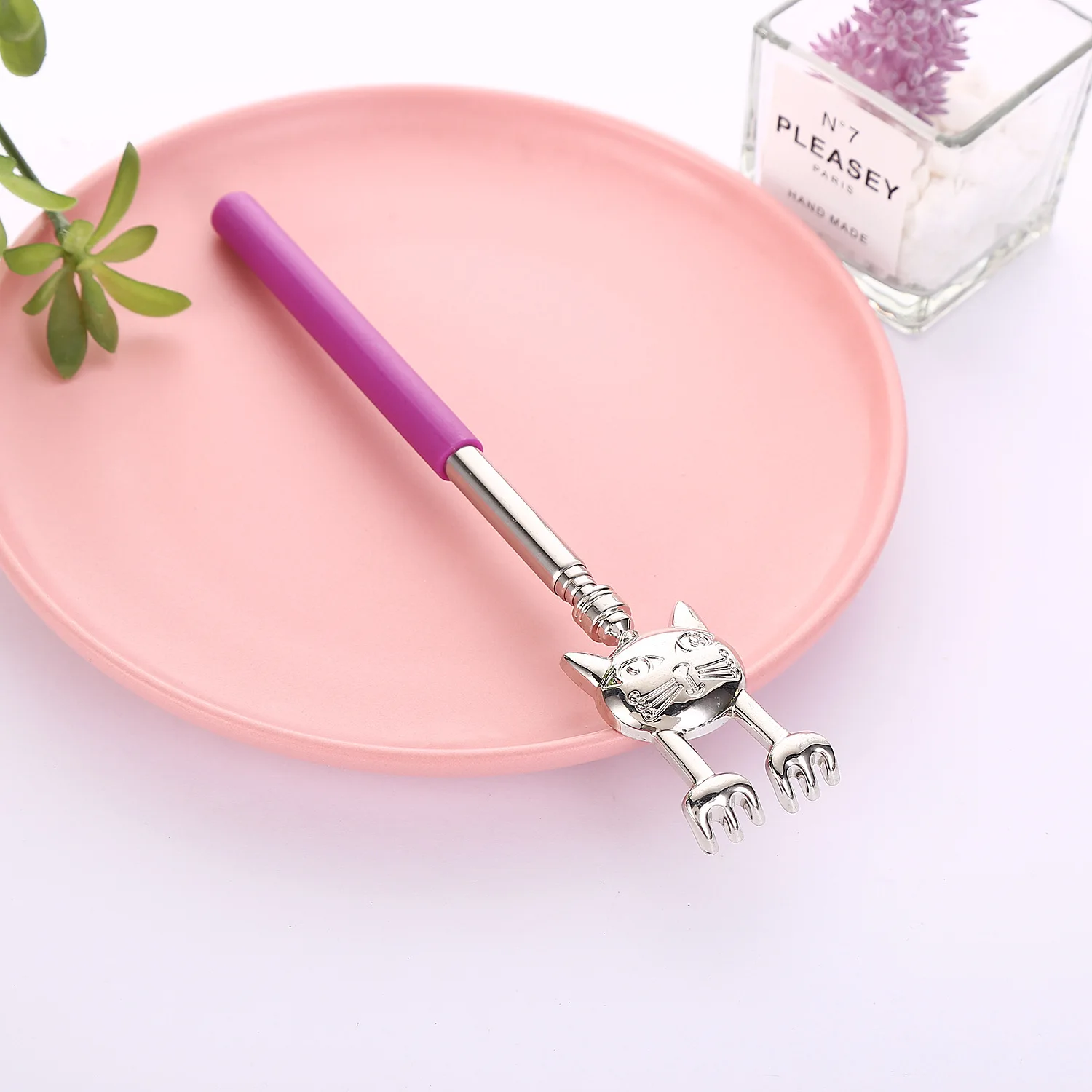 Bleu-Masseur de grattage pour le dos, extensible, anti démangeaison ...