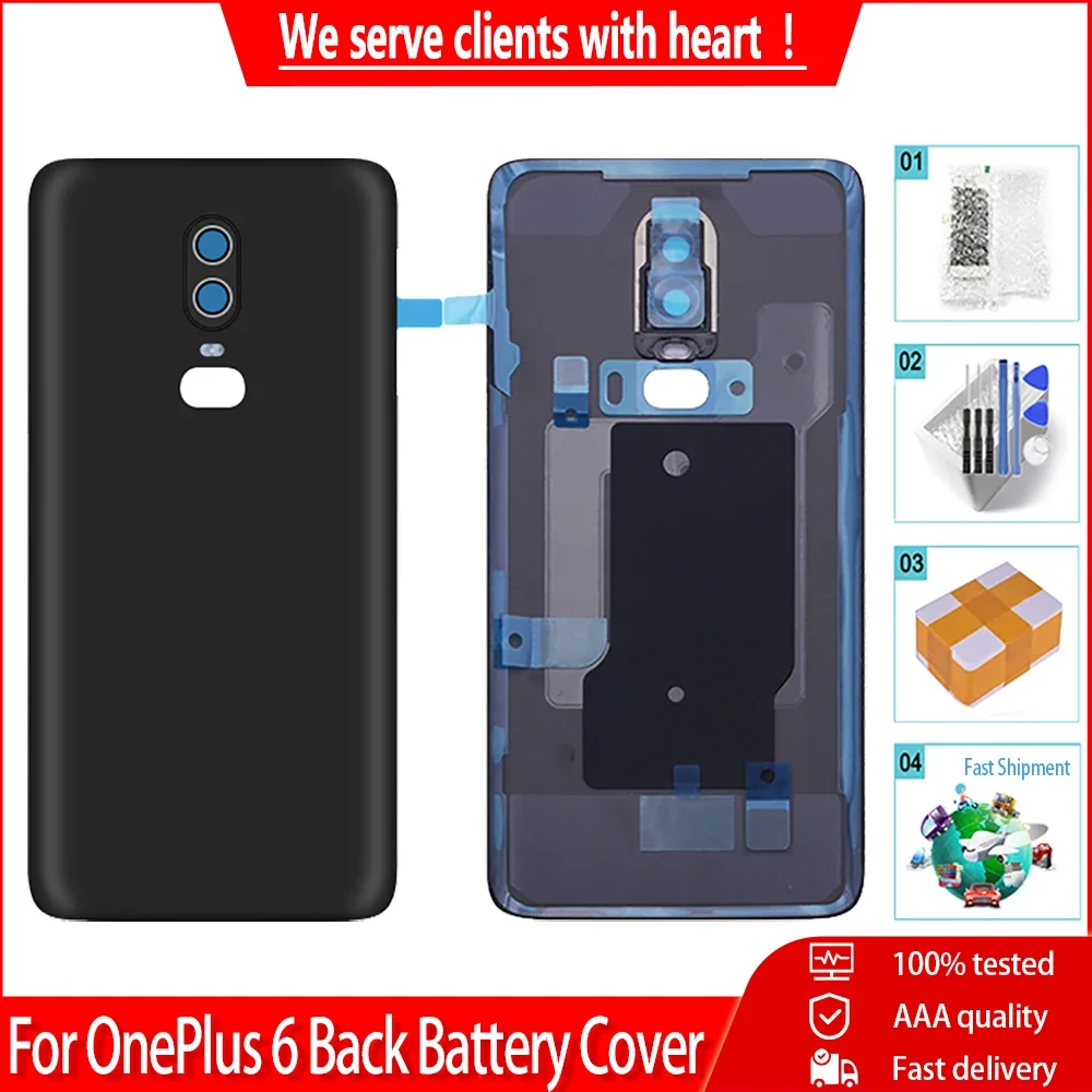 New-Back-Battery-Cover-For-Oneplus-6-Housing-Back-Door-Case-Battery ...