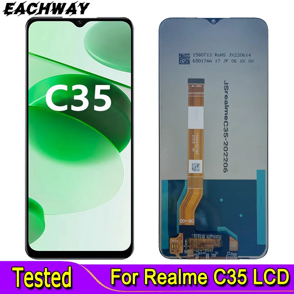 Pantalla LCD táctil de 6,6 pulgadas para OPPO Realme C35, montaje de ...