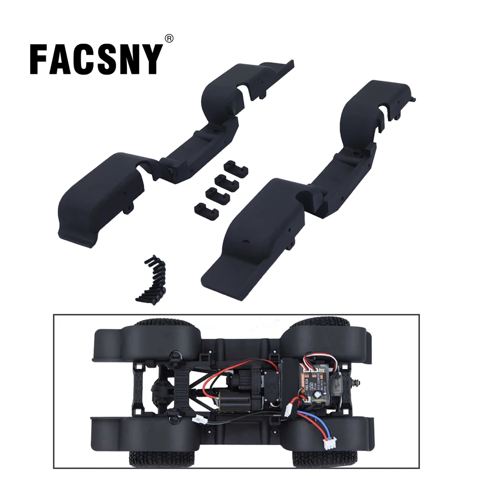 Black Nylon Mud Flaps Fender For FMS 1:24 K5 FCX24 RC Crawler Model 1/ ...