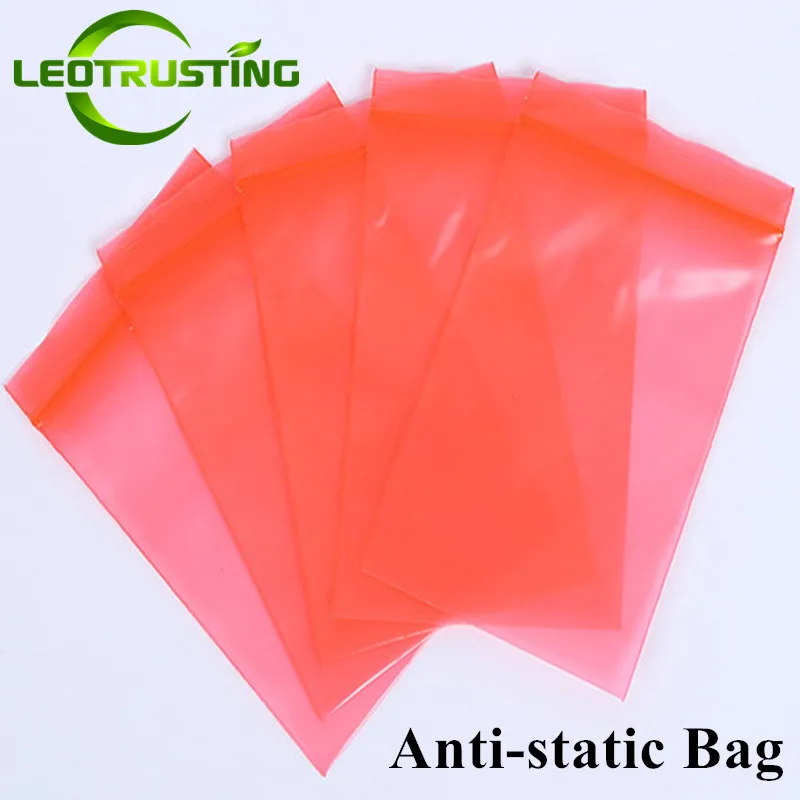 100PCS Red Anti-Static Shielding Ziplock Packaging Bags Circuit PCB ...