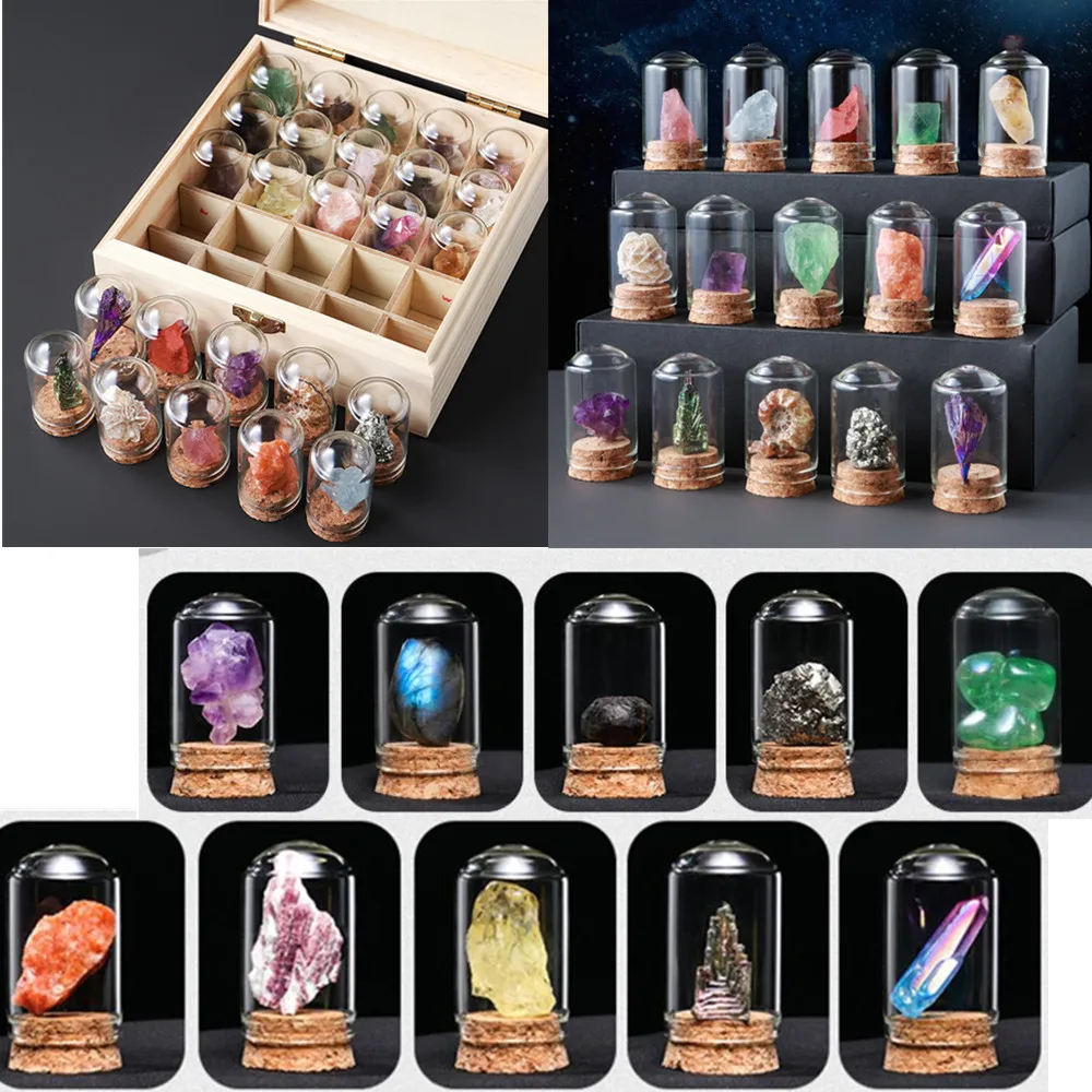 25PCS-Natural-Crystal-Stones-Ore-Specimens-Mineral-Stone-Gemstones-Home ...