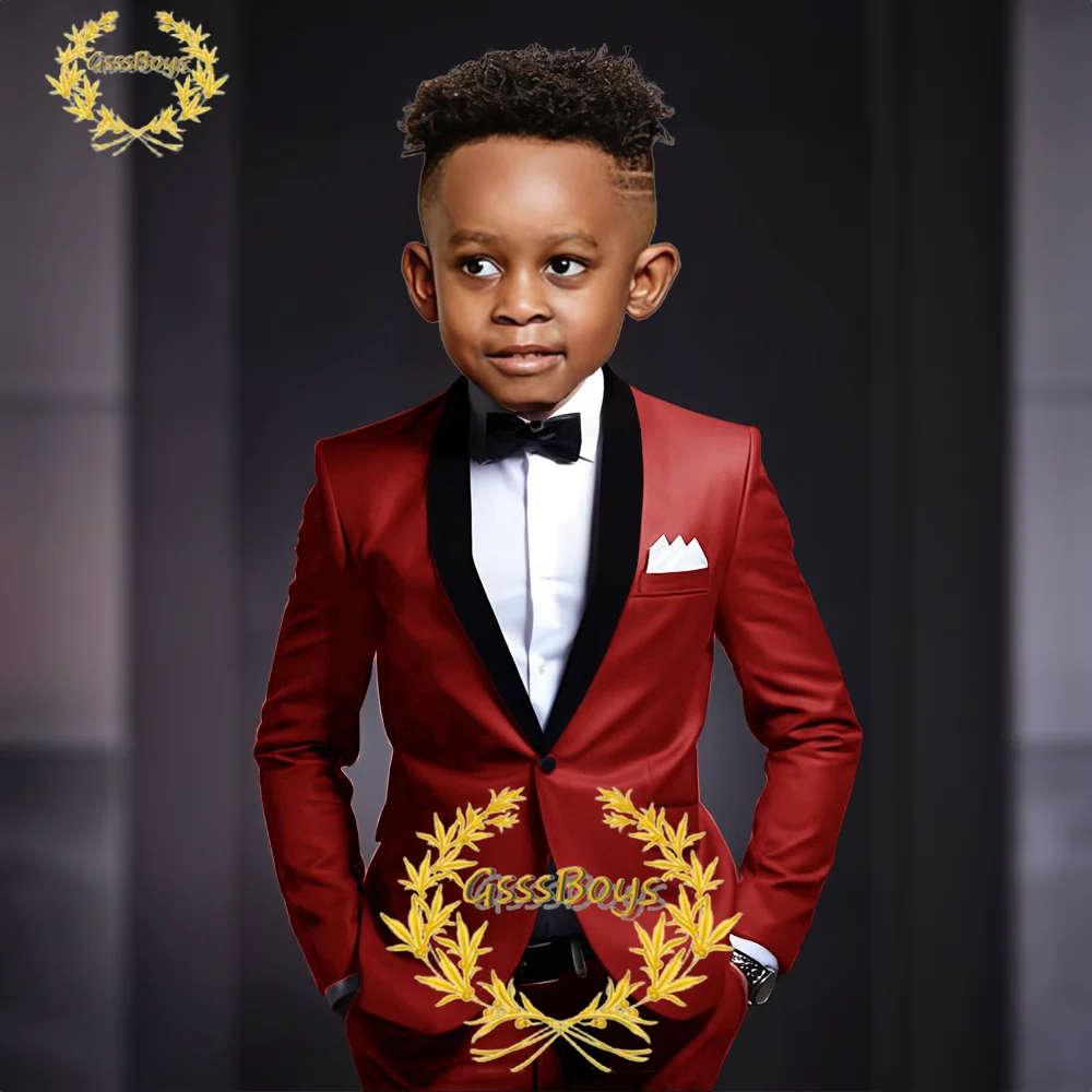 Boys-Suit-2-16-Years-Old-Jacket-Pants-Vest-2-Piece-Set-Wedding-Tuxedo ...