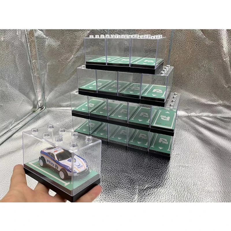 Model-Car-Display-Box-1-64-Diorama-Garage-Carpark-Acrylic-Model-Scene ...