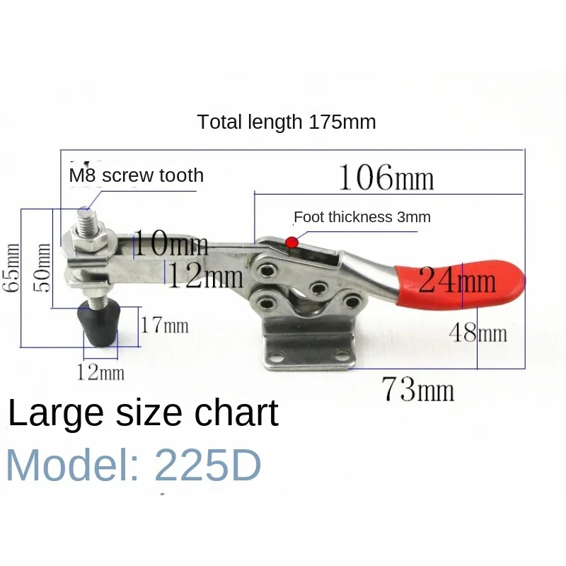 Stainless-Steel-Rapid-Clamp-Horizontal-Frock-Clamp-Manual-Clamp ...