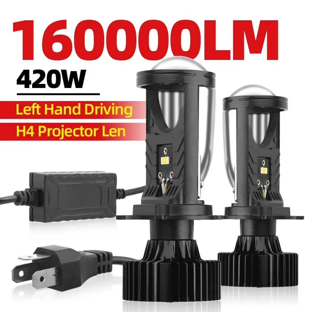 12V-24V-Mini-Lens-H4-LED-Projector-Headlight-Bulb-For-Car-Motorcycle ...