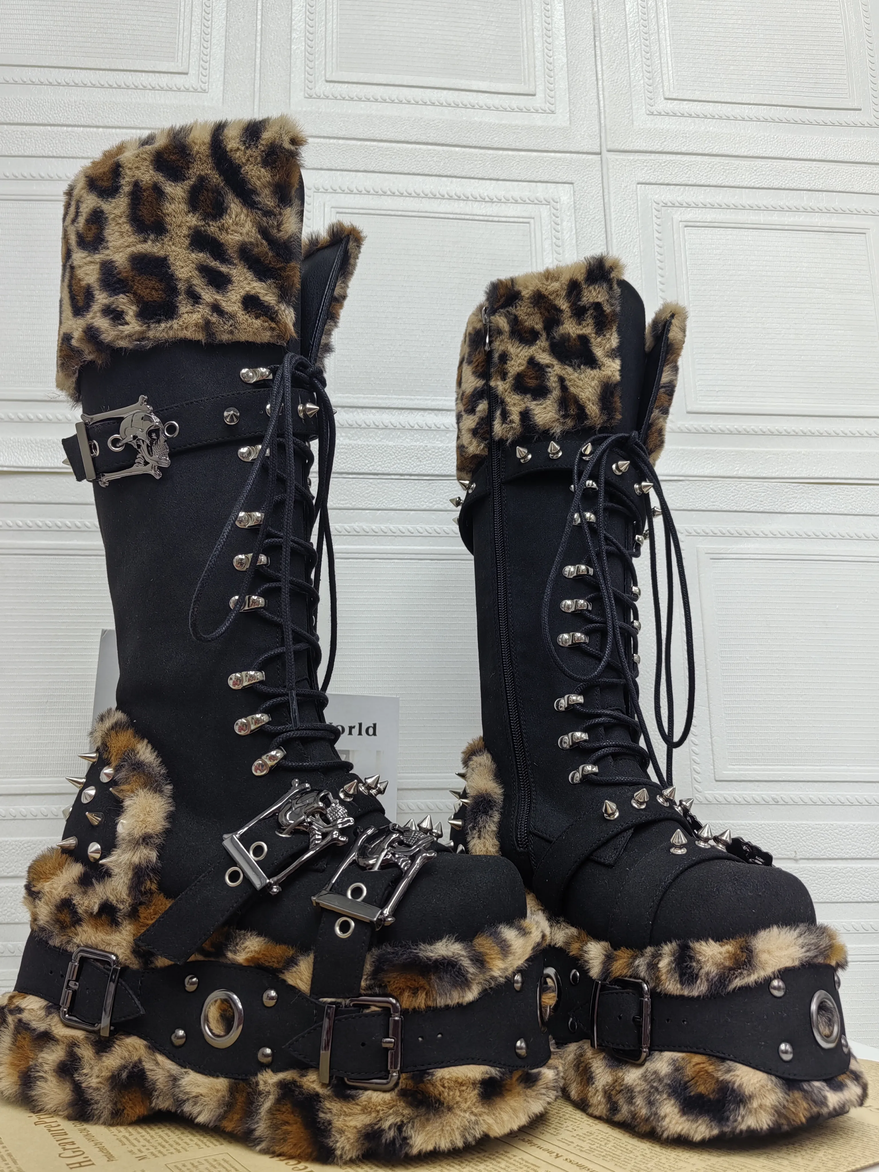 Women autumn winter warm Boots girl high Heels pumps Lady party shoes ...