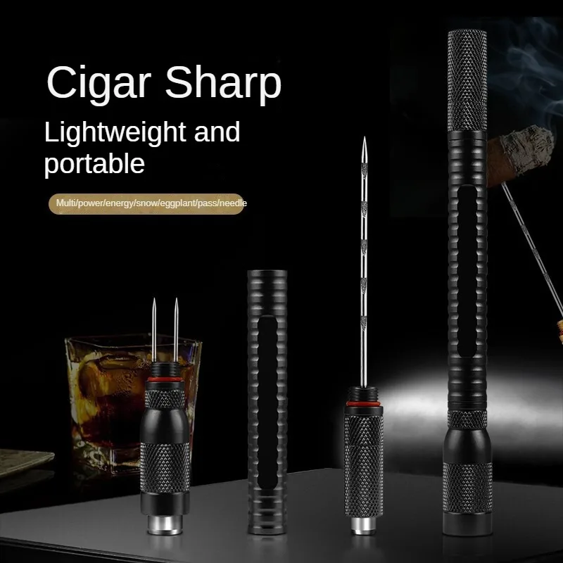cigar-through-cigarette-needle-4-in-1-through-needle-holding-gray-open ...