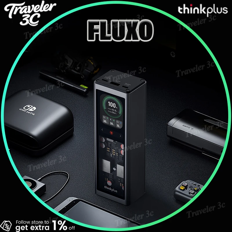 Sales LE Thinkplus FLUXO Series 20000mAh Power Bank PD140W/125W Fast ...