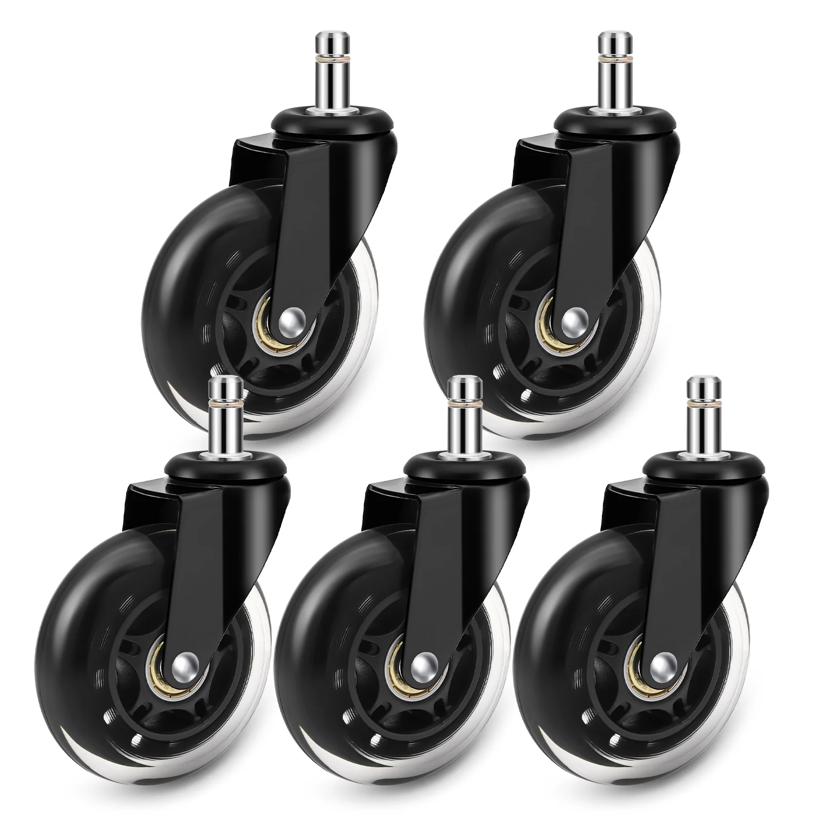 AD-5Pcs-Furniture-Casters-10MM-11MM-Heavy-Universal-Mute-Wheel-360 ...
