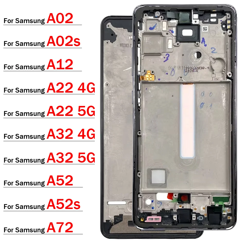 Middle Frame Housing For Samsung A22 A32 A52 A52s A72 A02 A02s A12 4G ...