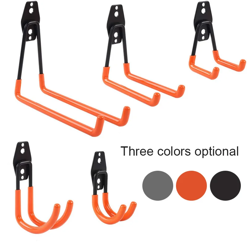 Heavy Duty Metal Hook Garage Storage Rack Wall Mount Bicycle Hanger ...