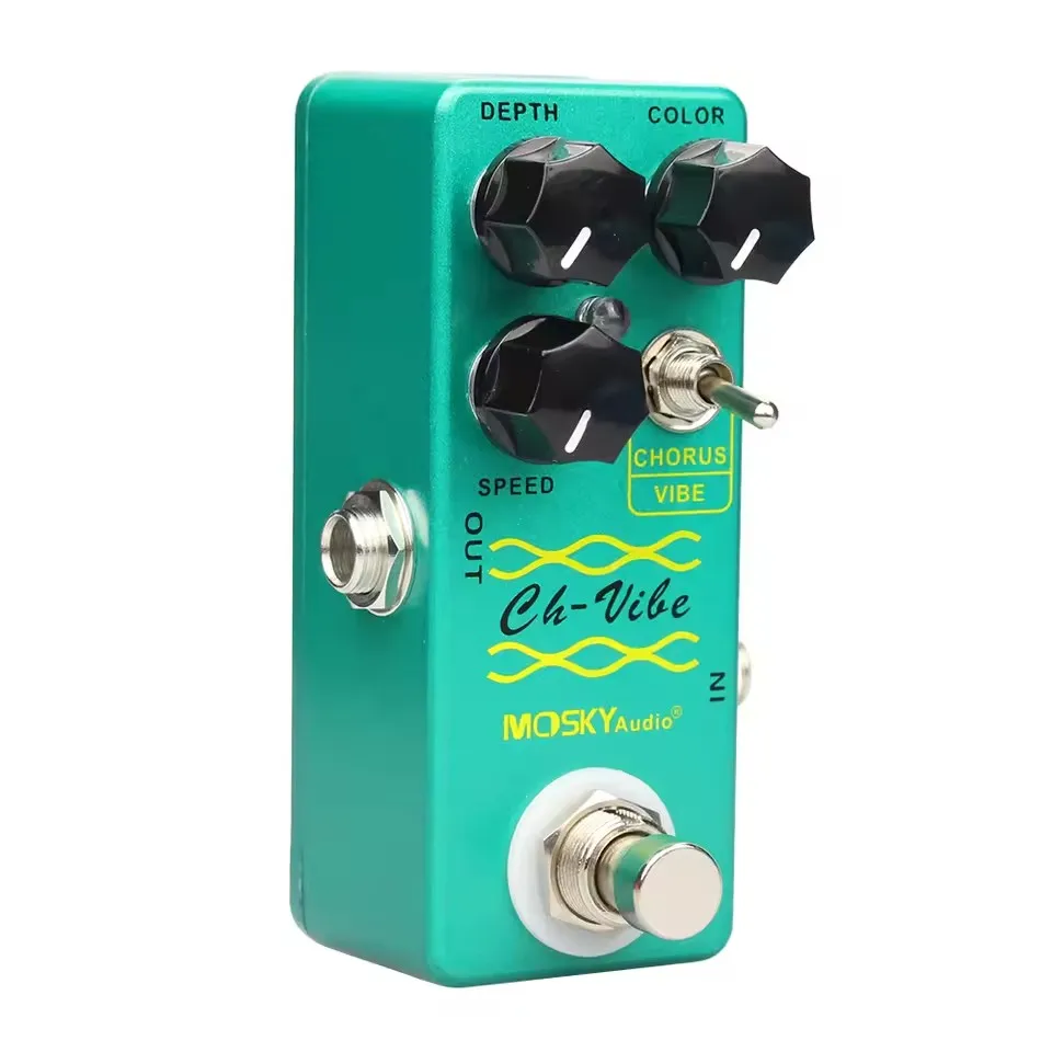 Mosky CH-VIBE Chorus Pedal Tremolo Electric Guitar Effect Pedal Vintage ...