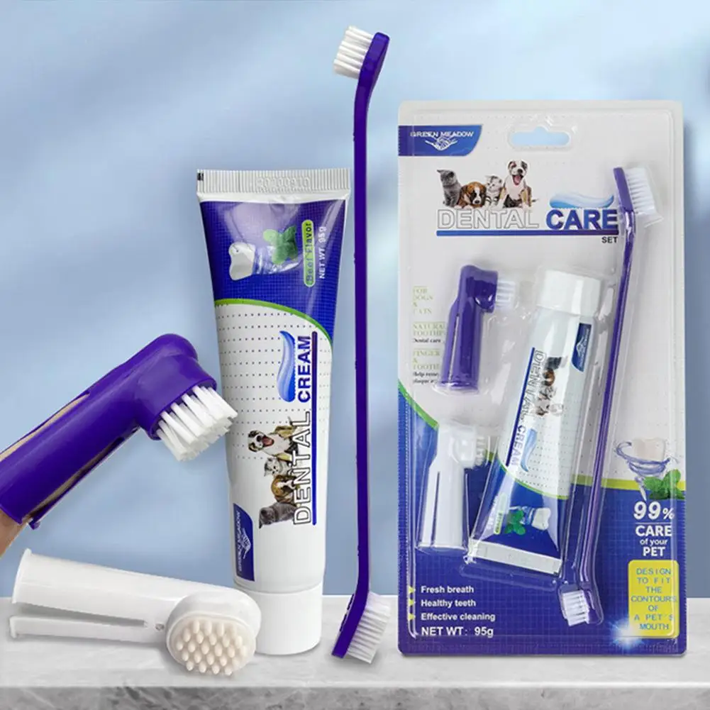 Pets Tartar Control Kit For Dogs Contains Toothpaste Toothbrush And ...