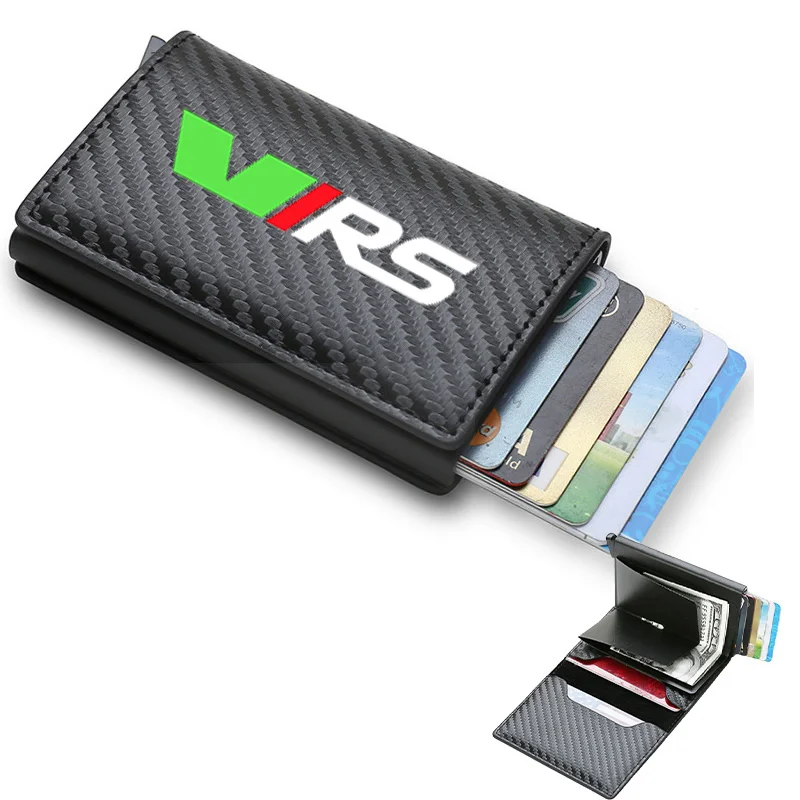 Carbon-Fiber-Card-Holder-Wallets-Men-Women-RFID-Leather-Slim-Mini ...