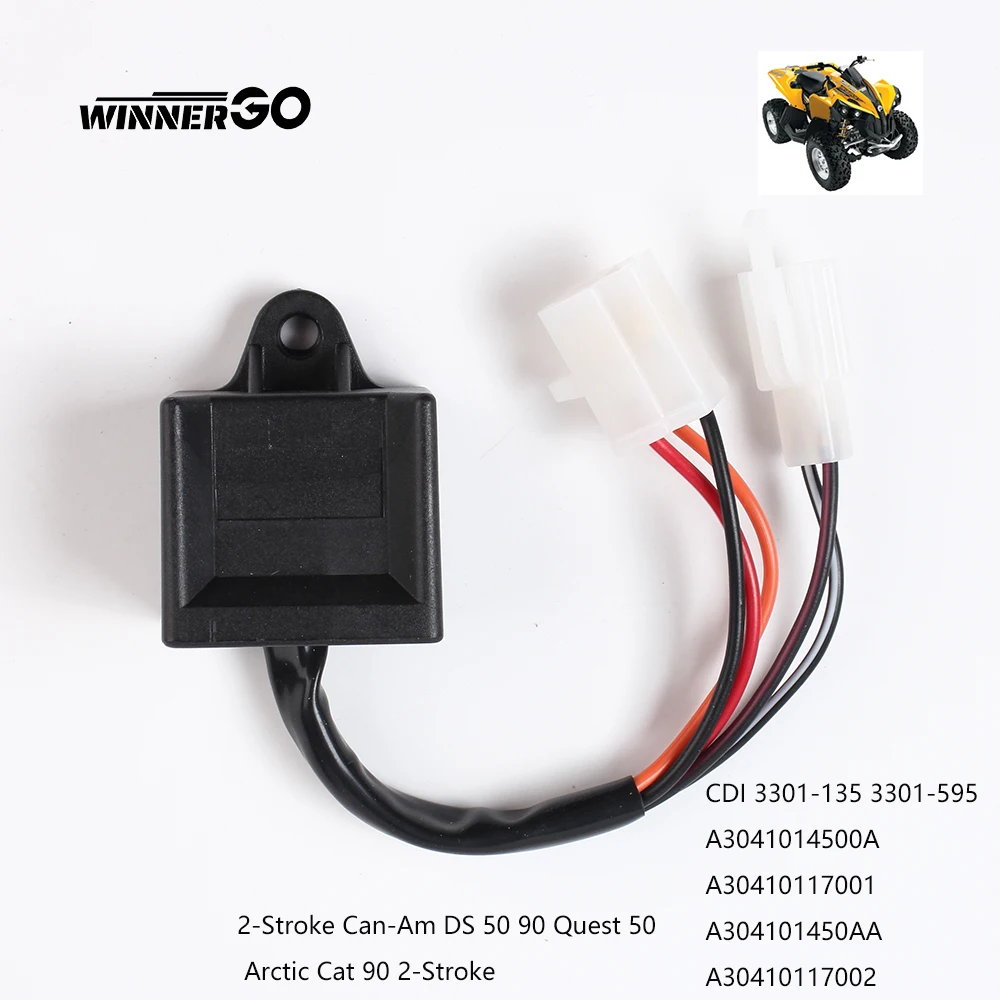 WINNERGO CDI Box For 2-Stroke Can-Am DS 50 90 Quest 50 3301-135 3301 ...