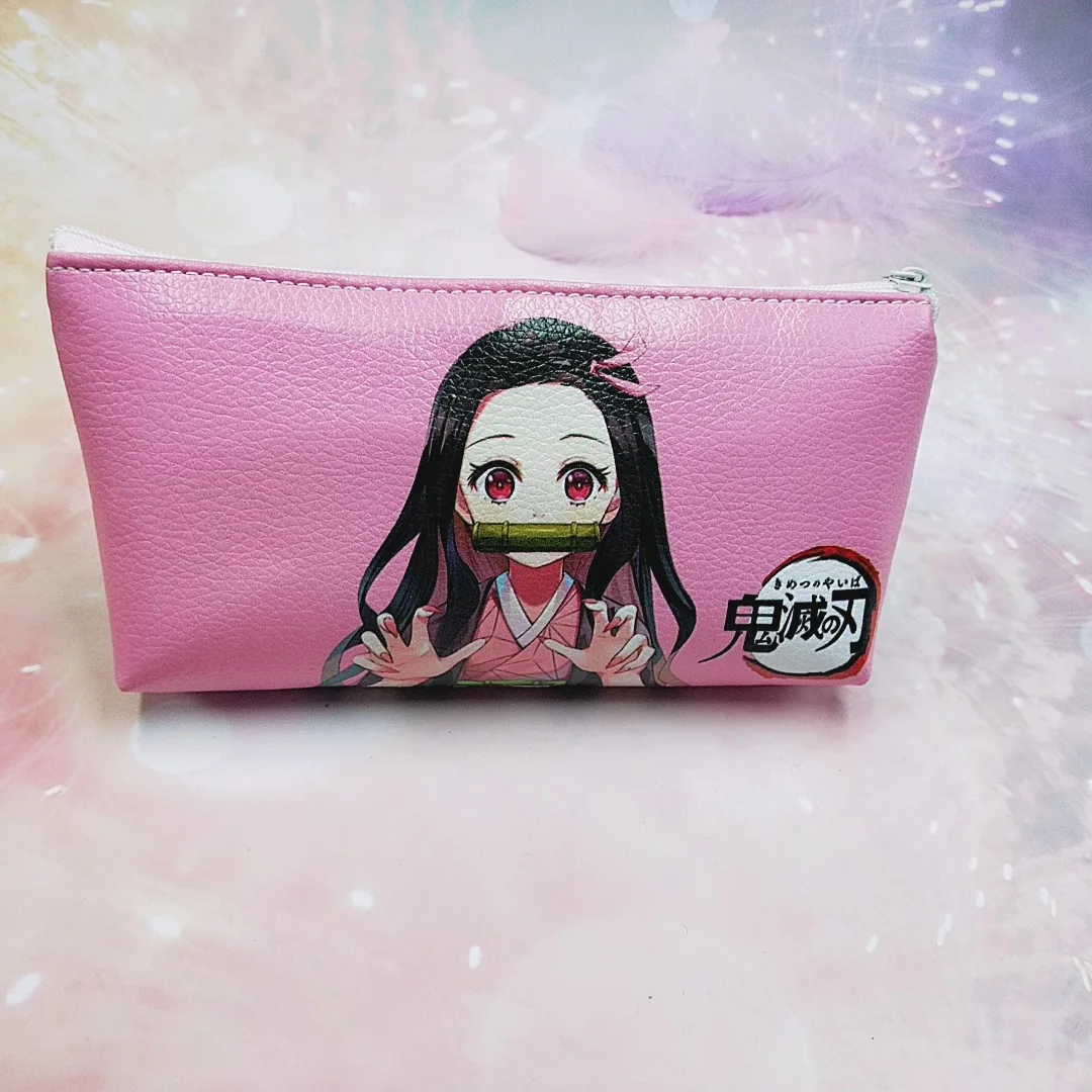 Anime Demon Slayer Kimetsu No Yaiba Stationery Pencil Case Nezuko PU ...