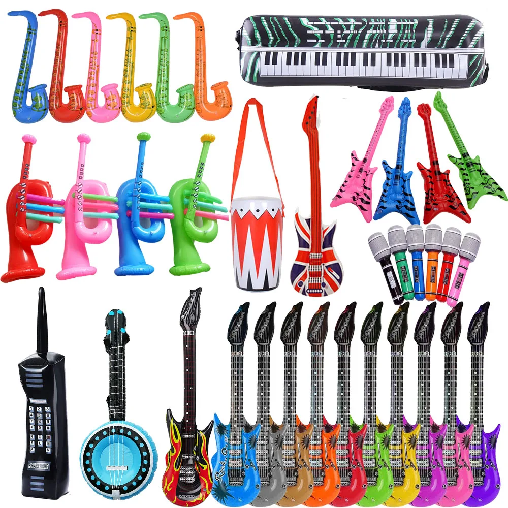 Inflatable Rock Star Toy Balloons 80s 90s Party Decorations Party Props ...