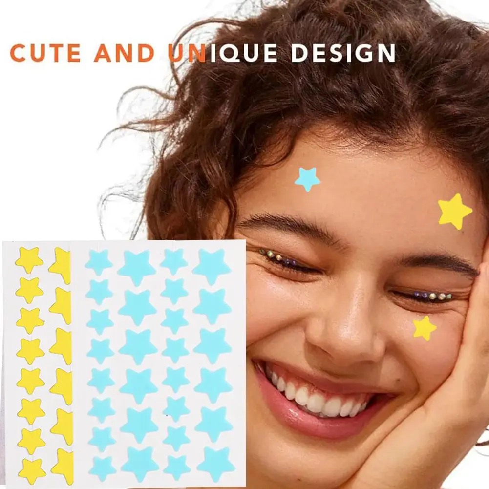 28PCS-Colorful-Acne-Patches-Cute-Star-Shaped-Acne-Treatment-Sticker ...