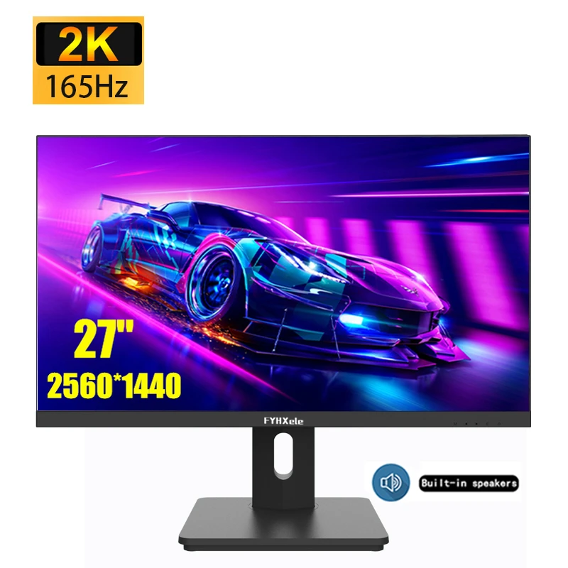 24/27" Computer Monitor 165Hz 2K Gamer Screen Desktop Gaming Monitors ...