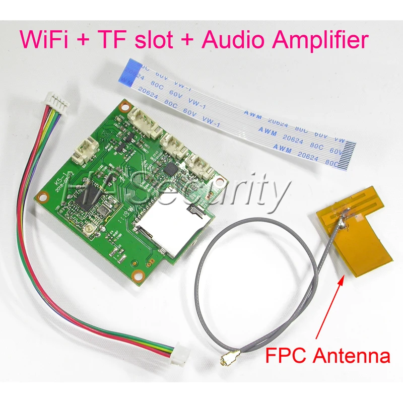 Wifi Extension Board Modul Rtl8188 + Tf Slot Audio Erősítő Ip -Hálózati Kamerához Fpc Antenna ...