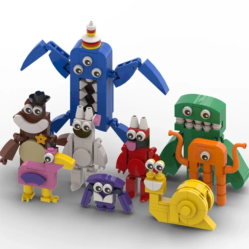 Moc Monster Garten BanBan Building Blocks Set For Kid Anime Action ...