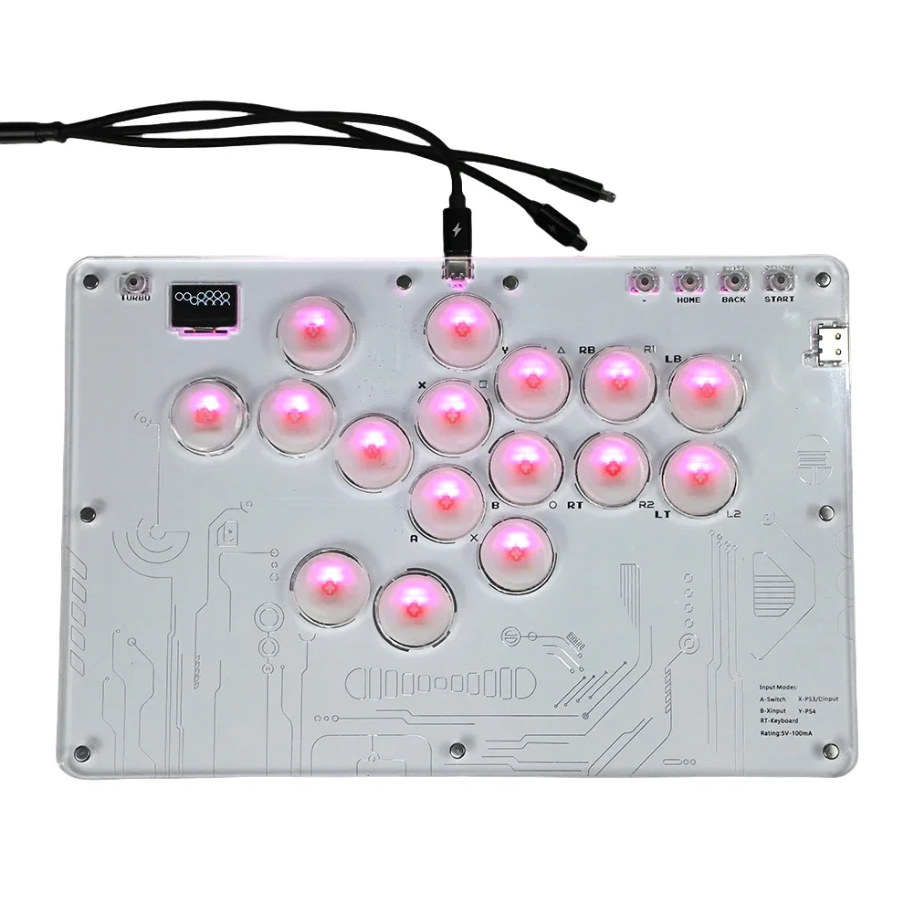 For-Arcade-Stick-16-Keys-For-Arcade-Controller-Street-Fight-W-Turbo ...