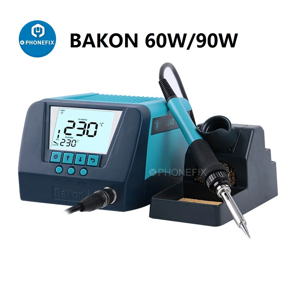 BAKON ESD Lead Free Soldering Station BK60 BK90 Electric Solder Iron ...