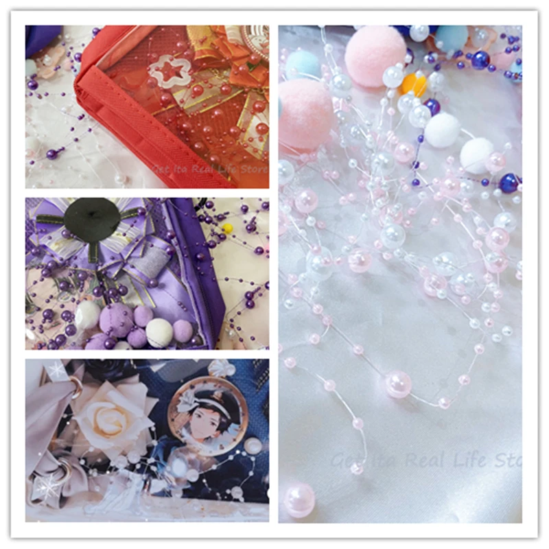 Multicolor Pearl Chain for Ita Bag Accessories Kawaii Itabag Decoration ...