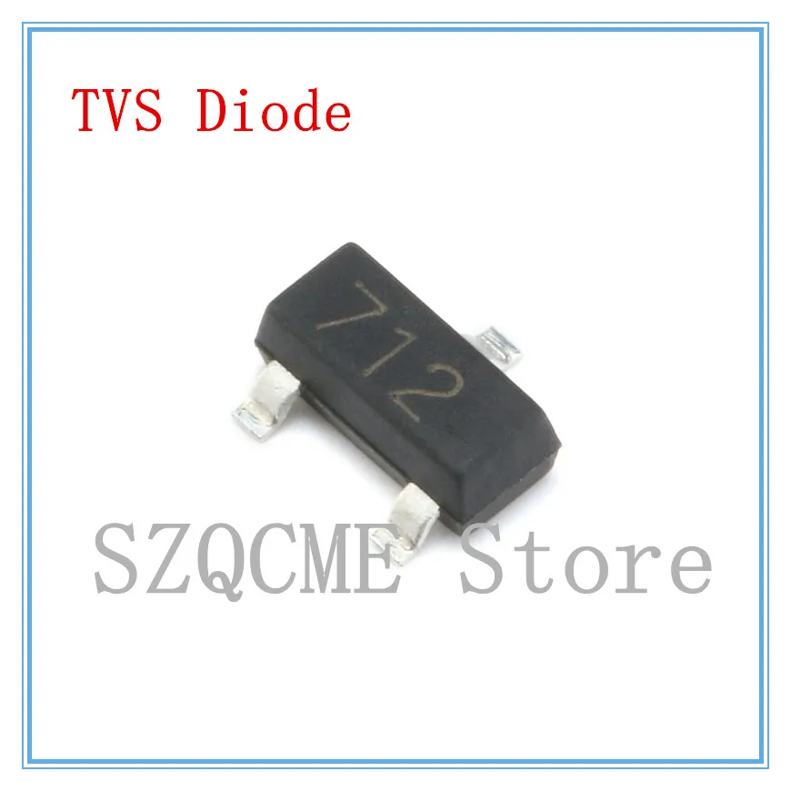 50PCS-SM712-TCT-PSM712-LF-T7-712-BW712-TVS-Diode-asymmetry-RS485-7-12V ...
