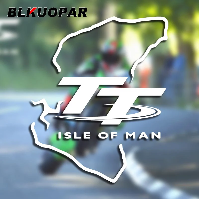 BLKUOPAR-Isle-Of-Man-TT-Map-Racing-Car-Sticker-Creative-Decal-Graphics ...