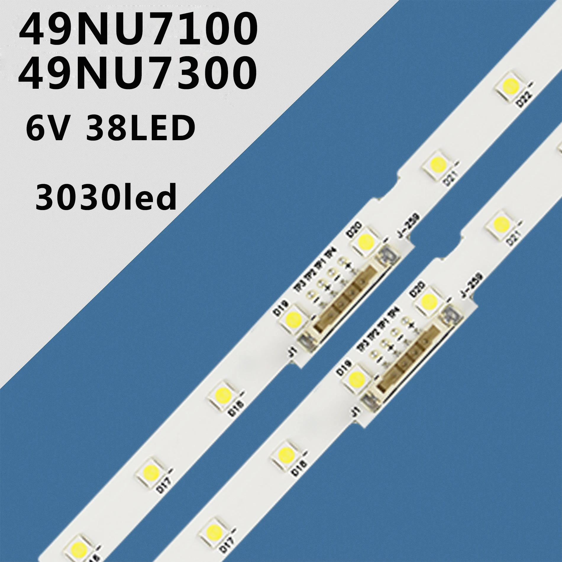 TV's LED Array Bars For Samsung UA49NU7100 UA49NU7100K UA49NU7100R ...