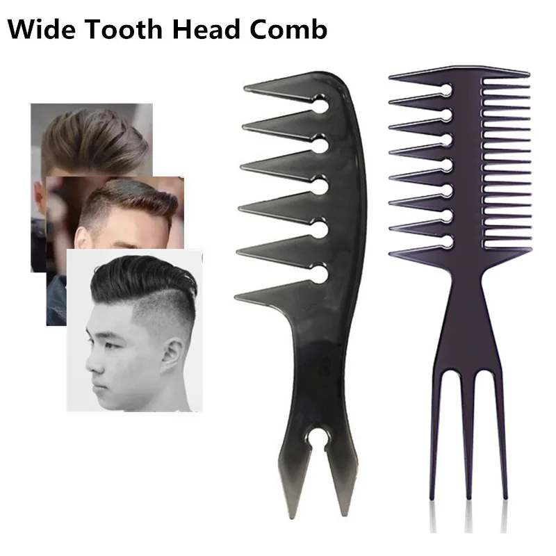 1pcs Men's Oil Head Comb Back Wide Tooth Comb Hair Styling Styling Comb ...