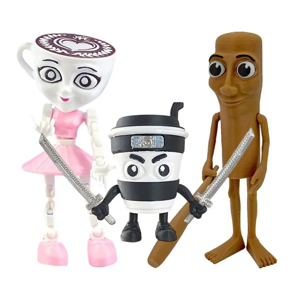 *Tungtungsahur Figure Ballerina Cappuccino Action Figure Brainbot Anime ...
