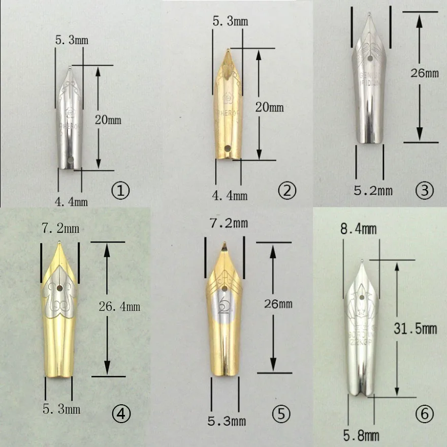 Fountain Pen Tip Sizes