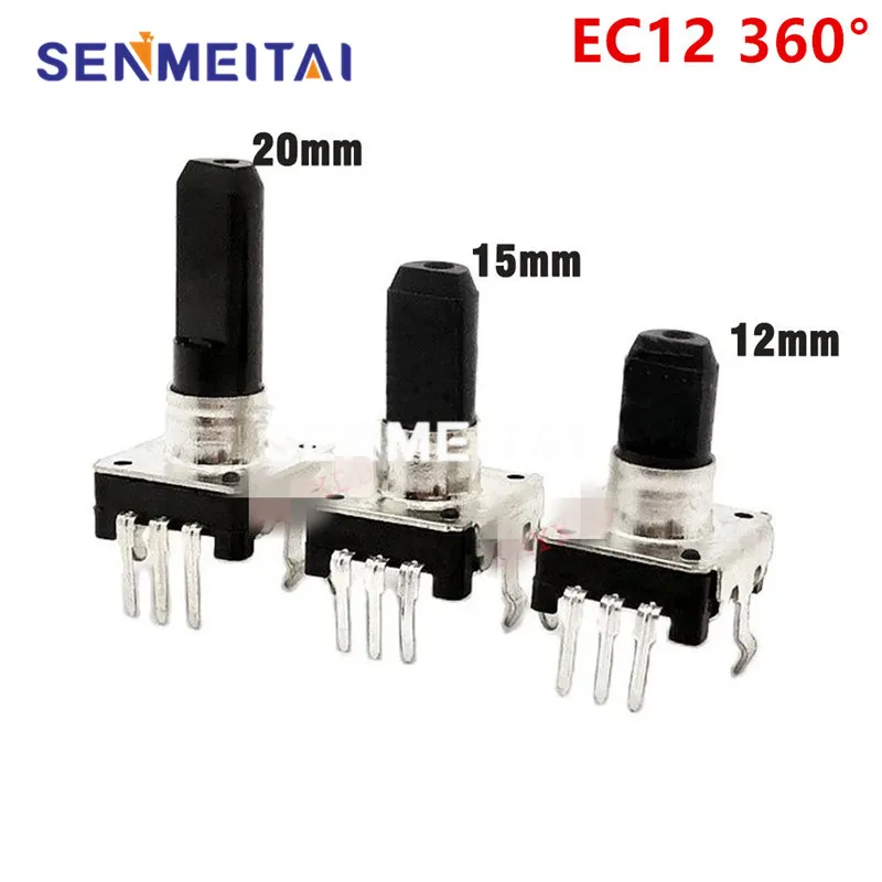 10PCS-EC12-360-Degree-Rotary-Encoder-E12-Audio-Encoder-Coding-3Pin ...